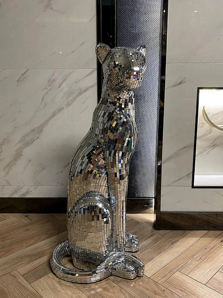 Cheetah Floor Statue Decor – Molly International